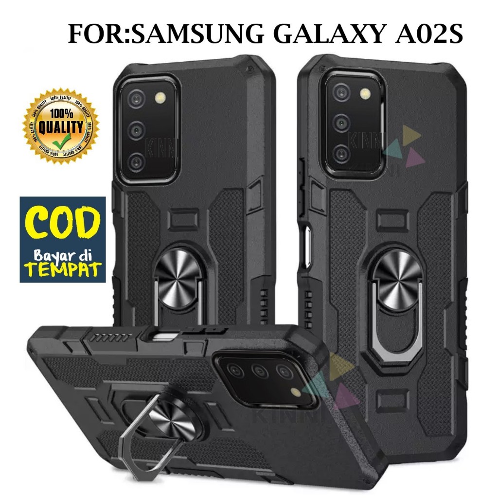 Jual Casing Samsung Galaxy A02s Hard Case Ring Armor Robot Case ...