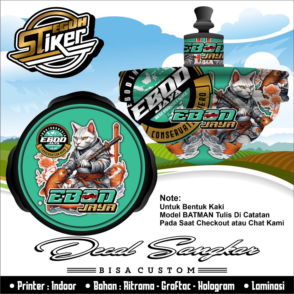 Jual Stiker Tebok T3 Samurai Cat | Shopee Indonesia