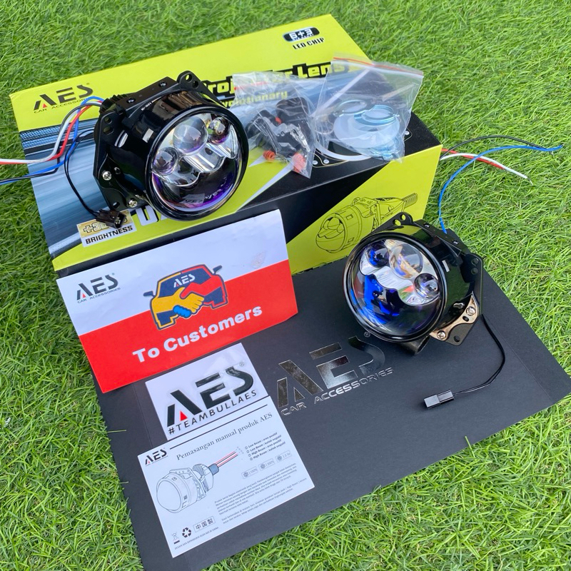 Jual Combo Paket Lengkap BILED AES UX-3 TRIPLE LASER 80 WATT BILED ...