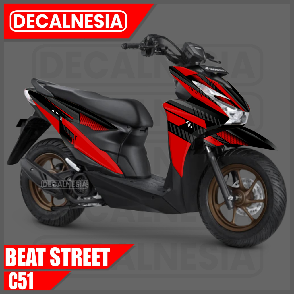 Jual Stiker Decal Motor Beat Street New 2024 Full Body Variasi Sticker Racing Modifikasi Road ...