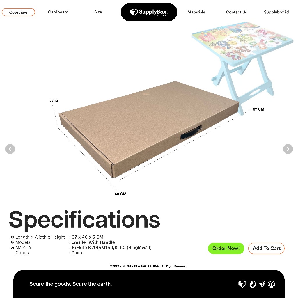 Jual KARDUS BOX PACKAGING 67 x 40 x 5 CM | Kardus | Cardboard | Dus Box ...