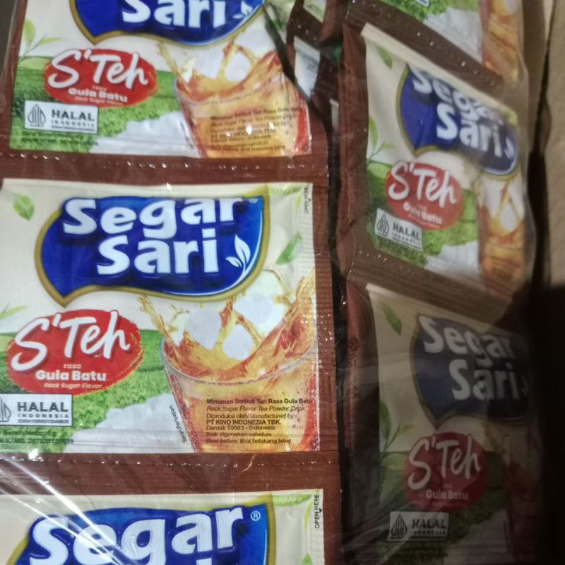 Jual [6 gram x 10] segar sari es teh rasa gula batu | Shopee Indonesia