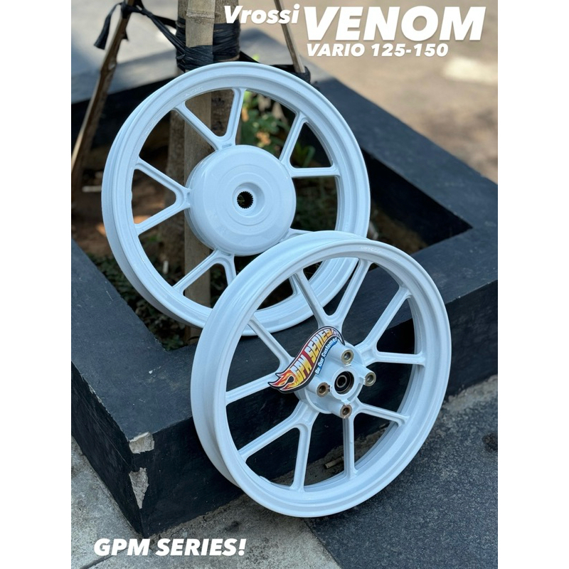 Jual velg Vrossi Venom Calisto Vario 110 Beat Scoopy Vario 125 Vario 150 Ukuran 185/215 R14 ...