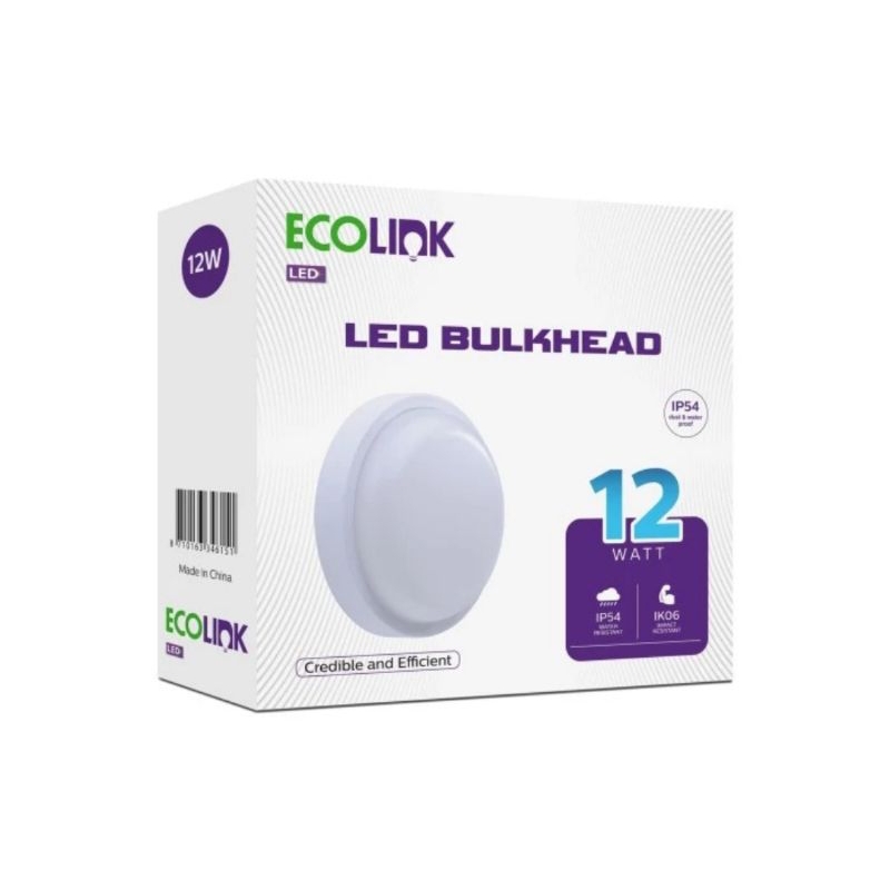 Jual Lampu Dinding Outdoor Plafon Bulkhead LED 12w / 20w Ecolink ...