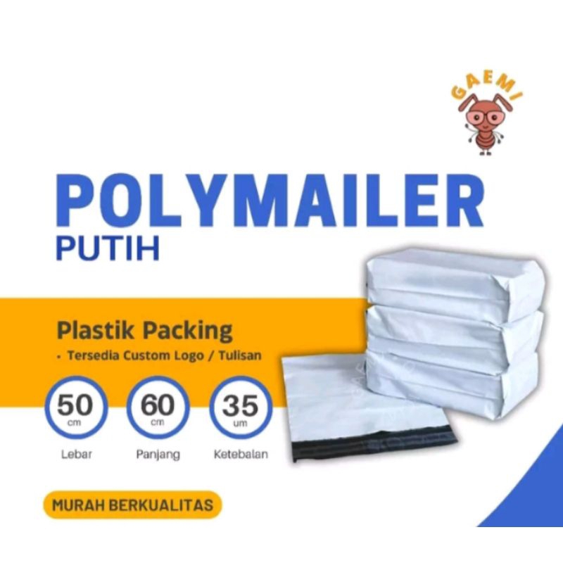 Jual plastik packing polymailer bergam warna ukuran dari kecil sampai ...