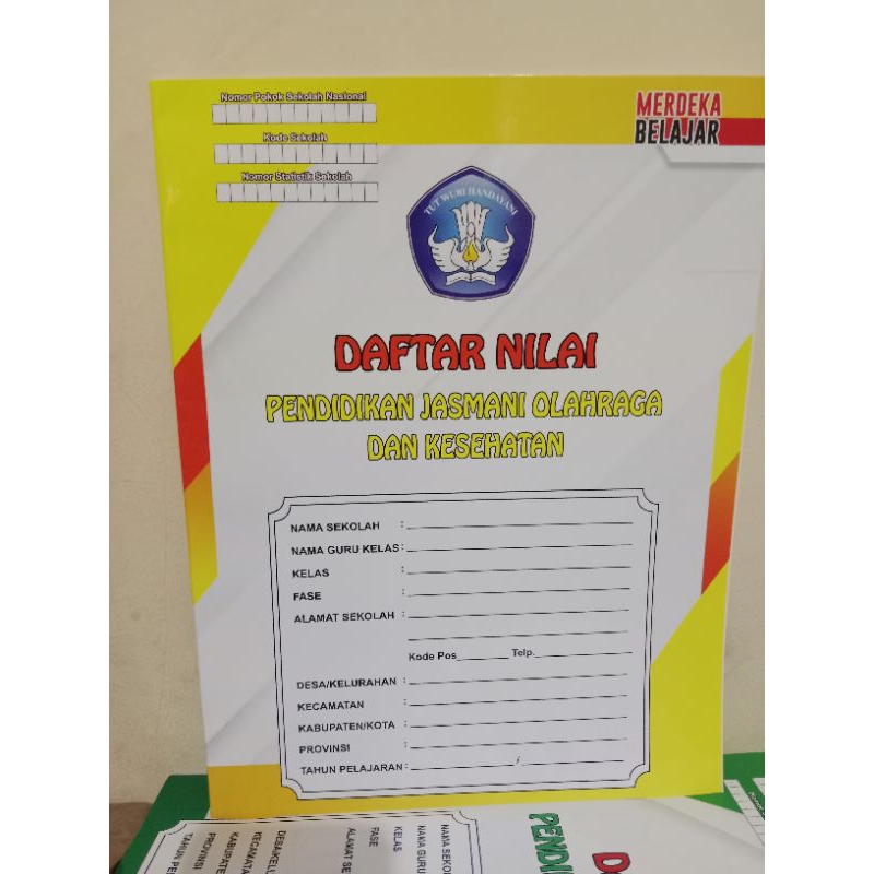 Jual BUKU DAFTAR NILAI MAPEL PJOK | Shopee Indonesia