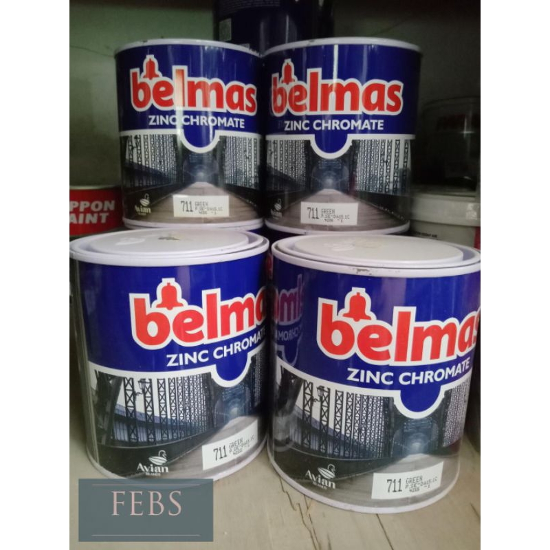 Jual Avian Belmas Meni Zinc Chromate / Cat Dasar Besi Hijau 1 Kg ...