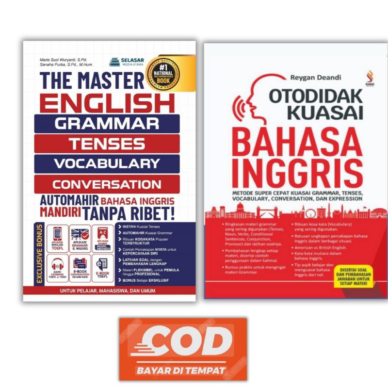 Jual BUKU THE MASTER ENGLISH GRAMMAR TENSES CONVERSATION & OTODIDAK ...
