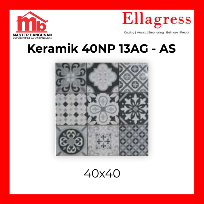Jual Keramik ELLAGRESS Motif 40NP13AG-AS 40x40 | Shopee Indonesia