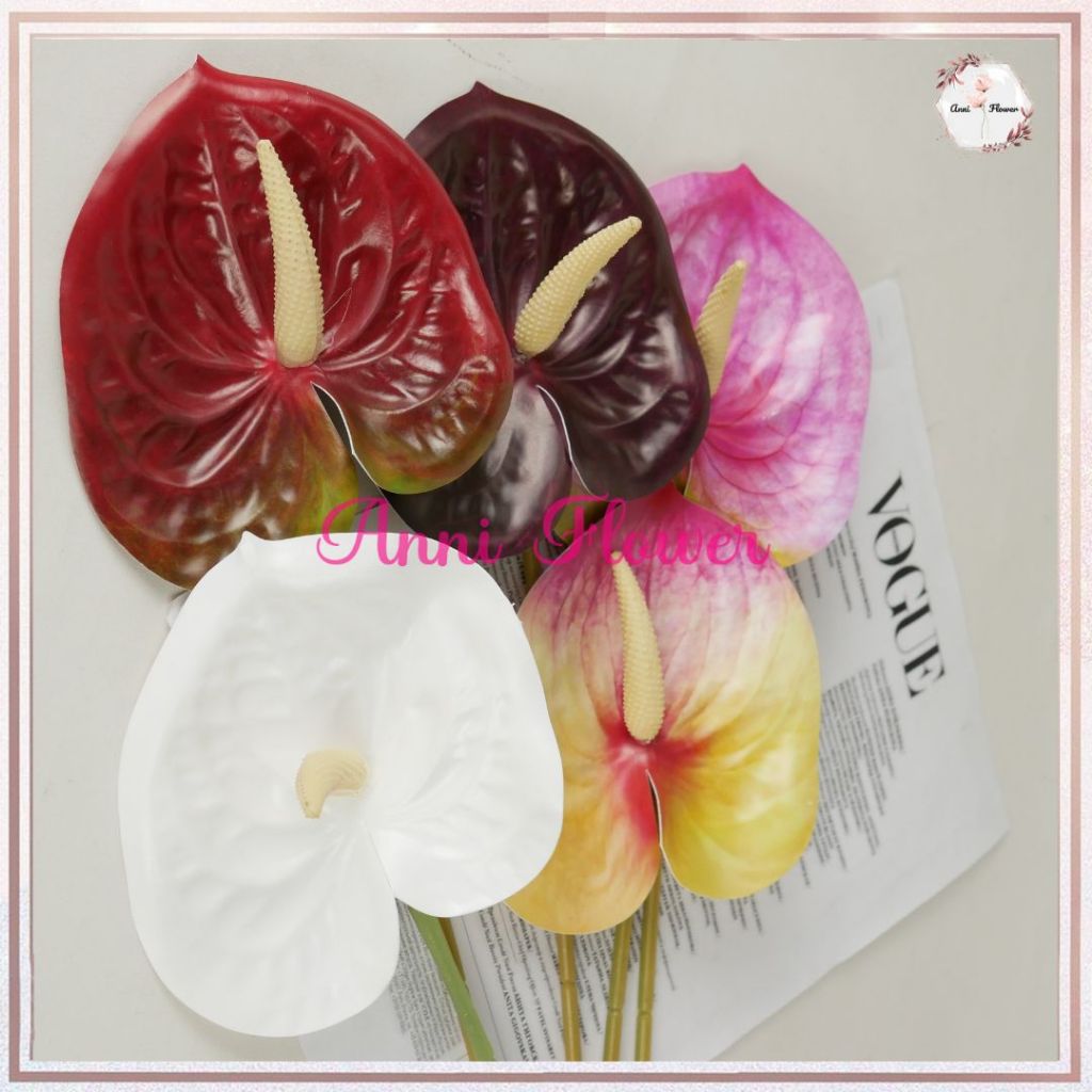 Jual COD BUNGA ANTHURIUM KUPING GAJAH JUMBO PREMIUM LATEX X1 HIASAN ...