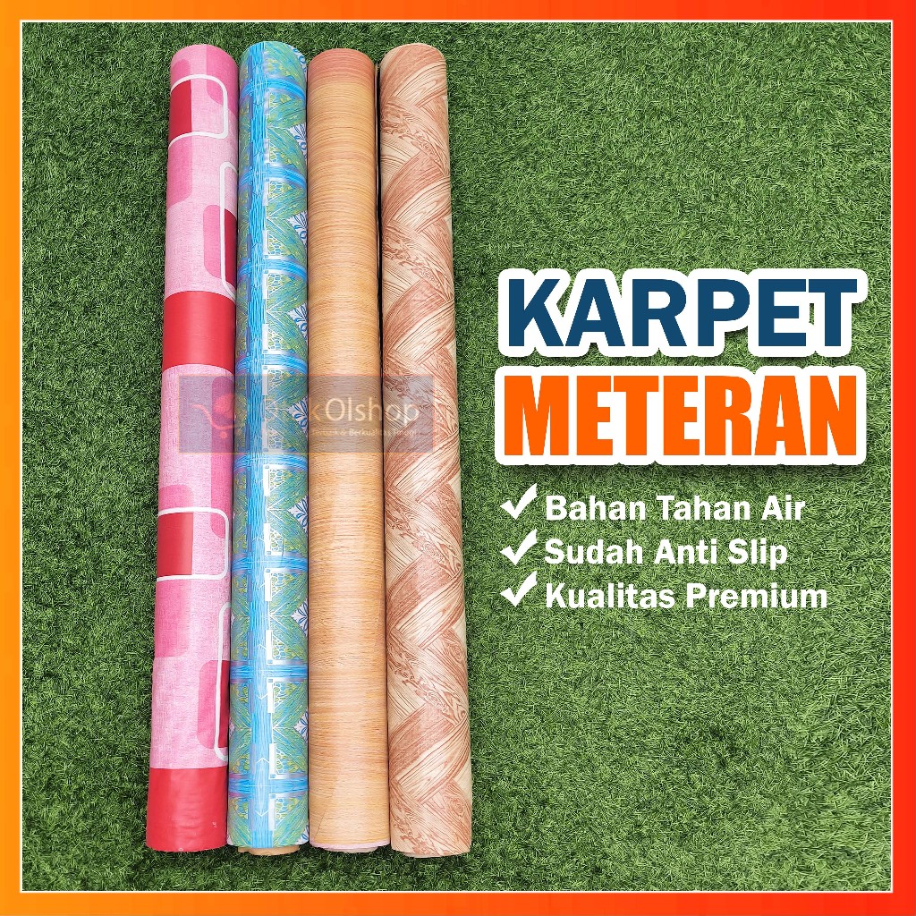 Jual Karpet Lantai Meteran Taplak Meja lebar 120 cm/ Vinyl / Karpet ...