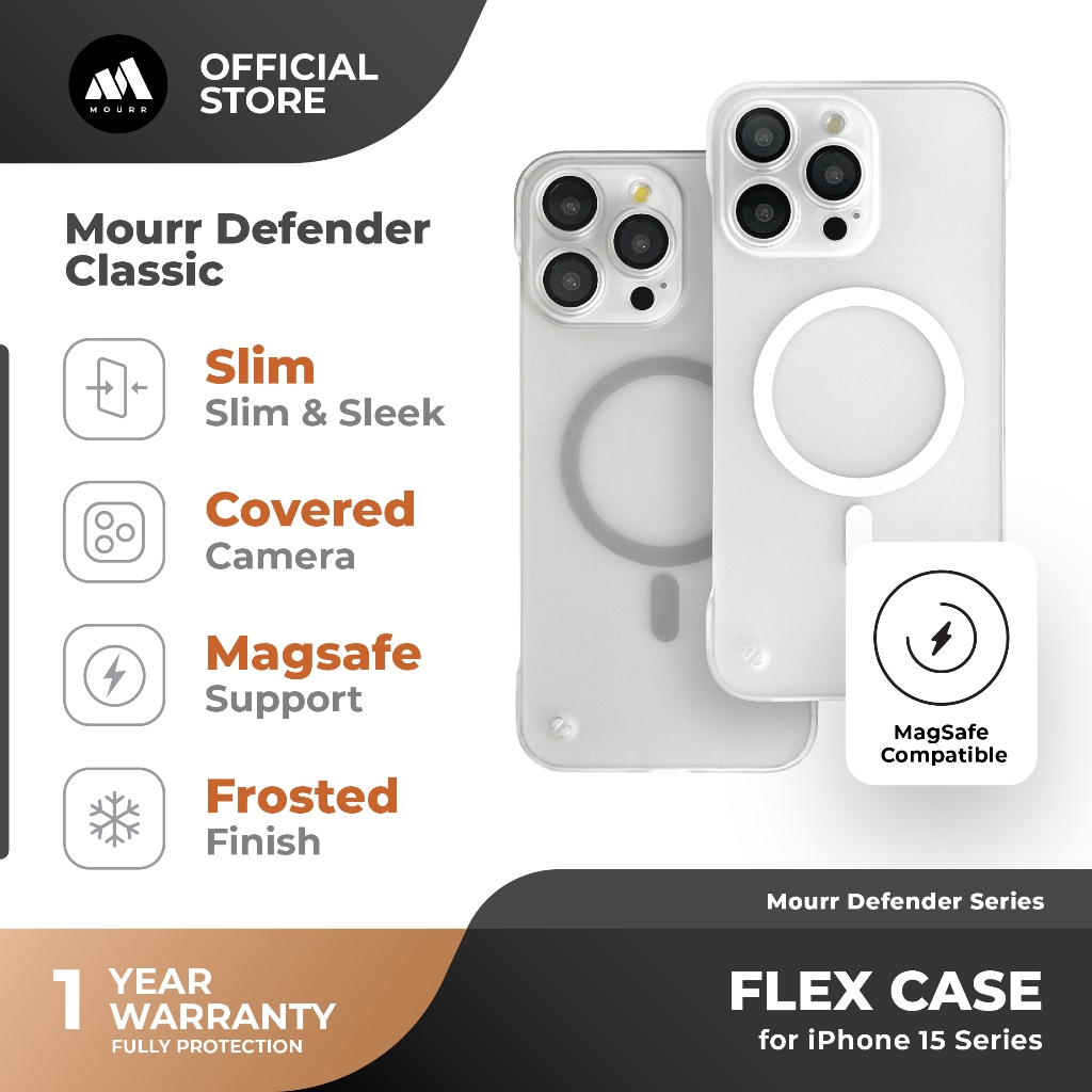 Jual Mourr Flex Case iPhone 15 / 15 Pro Max / 15 Pro - Magsafe Casing ...