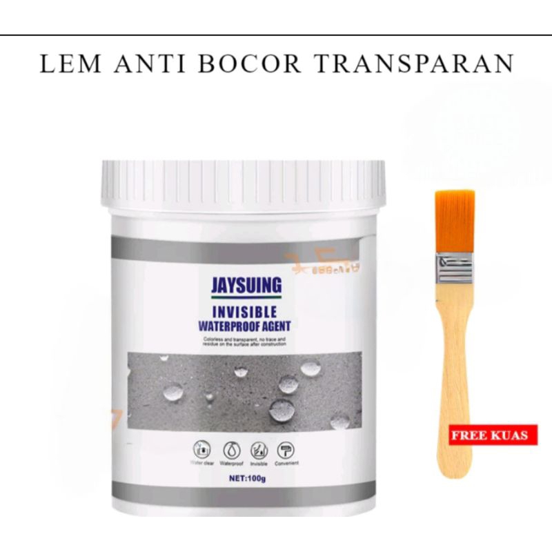 Jual lem transparan anti bocor 100gram& 300 gram | Shopee Indonesia