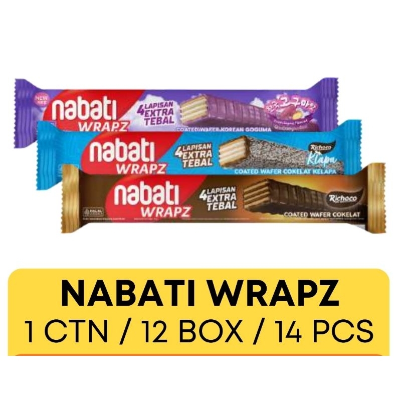 Jual Nabati wrapz coated wafer | Shopee Indonesia