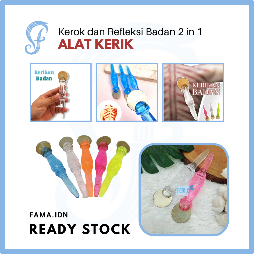 Jual Alat Kerik / Alat Kerok dan Refleksi Badan 2in1 Multicolor ...