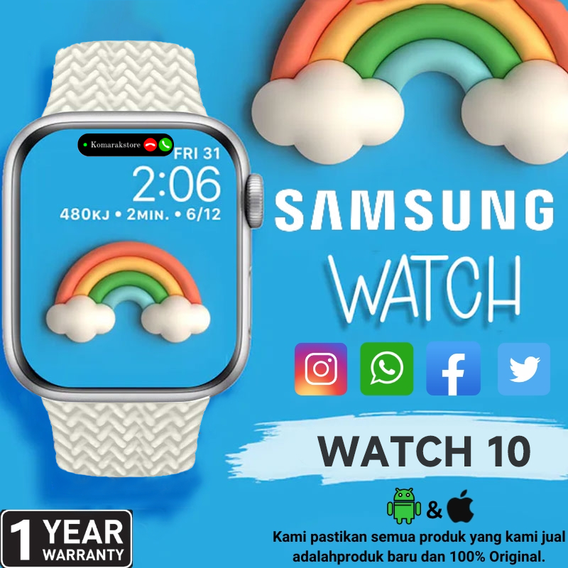 Jual [Dynamic Island] Samsung SmartWatch WATCH 10 dengan 2.0 “Layar HD ...