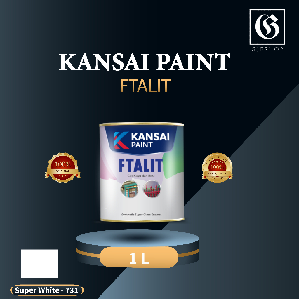 Jual Cat Minyak Besi Kayu Ftalit Kansai Paint 731 Super White 1kg | Shopee Indonesia