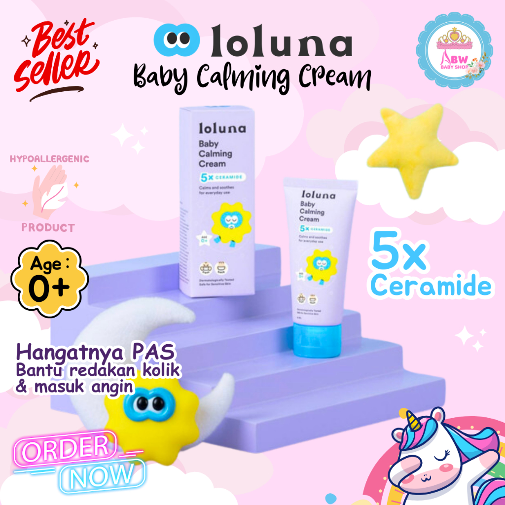 Jual Loluna Baby Calming Cream5X Ceramide 40ml Krim Penghangat dan ...