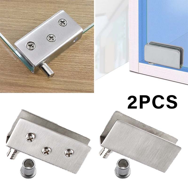 Jual 2pcs Engsel Kaca/Engsel Kaca Jepit Stainless Steel M/Engsel Pivot ...