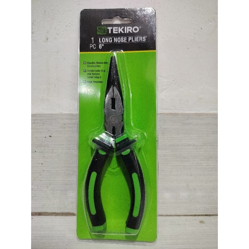 Jual Tang Lancip Tekiro 6" Long Nose Pliers Tang Cucut 6 inchi | Shopee Indonesia