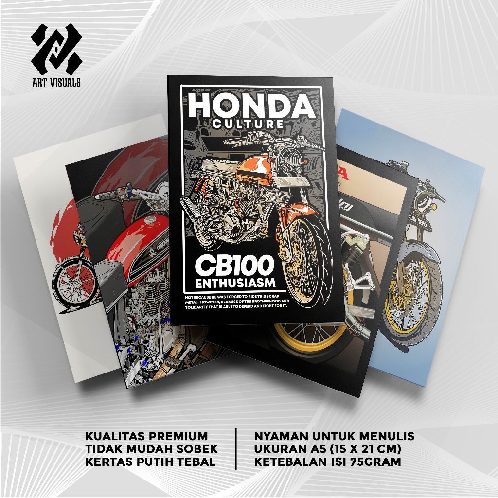 Jual Buku Tulis Custom Tema Motor CB Terlengkap Termurah Model Bebas ...