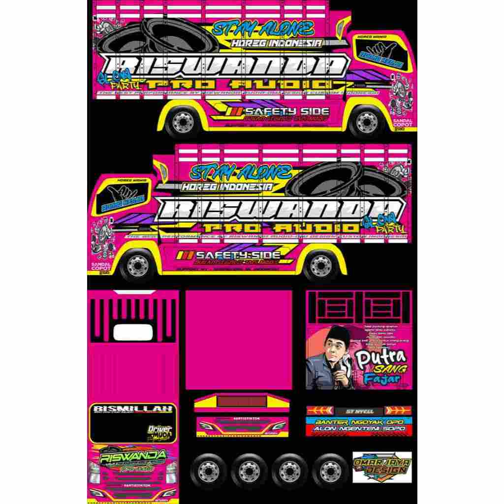 Jual STIKER MINIATUR TRUK 4 RISWANDA AUDIO | Shopee Indonesia