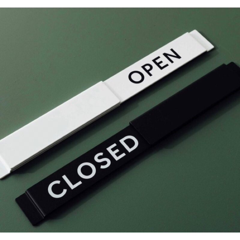 Jual Sign sliding open closed minimalis modern | Shopee Indonesia