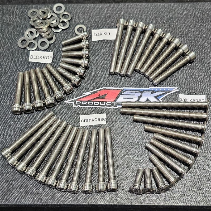 Jual Baut L ss set mesin mp tiger baut stainless mesin tiger Baut crangcase baut kalter kanan ...