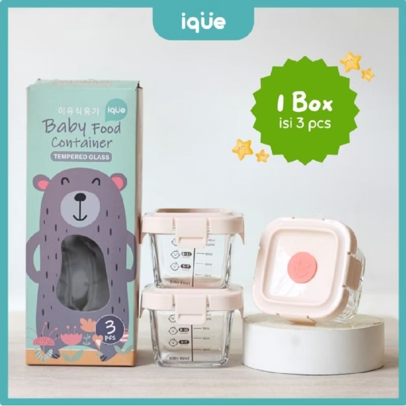 Jual IQUE Baby Food Container 3 Pcs | Shopee Indonesia