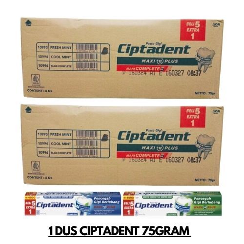 Jual 1 DUS CIPTADENT 75GRAM ISI 72PCS / 6 LUSIN | Shopee Indonesia