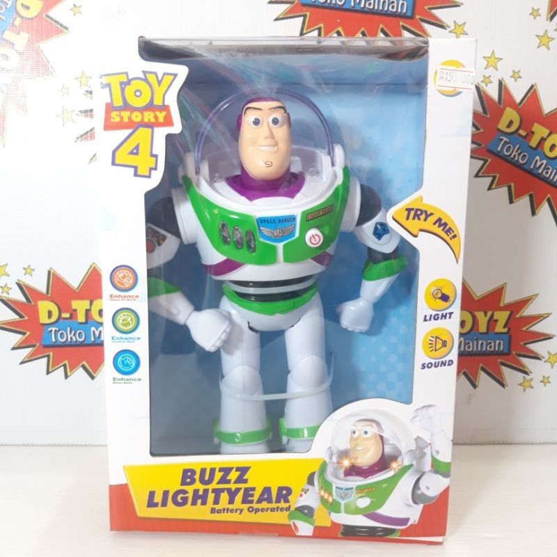 Jual Mainan anak buzz lightyear robot toy story ukuran besar ada sayap ...