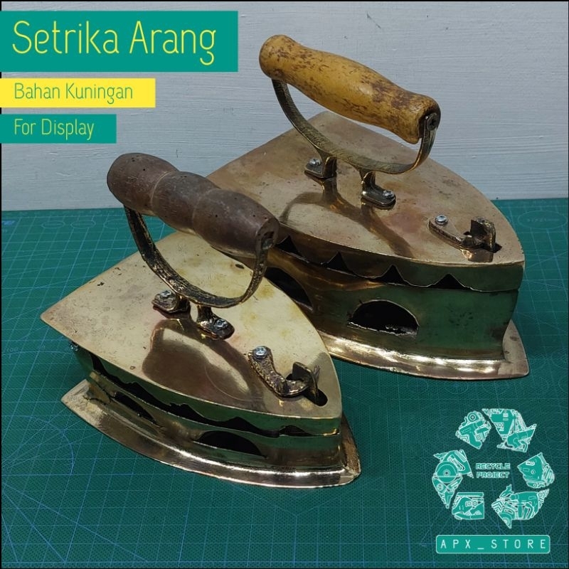 Jual SETRIKA ARANG KUNINGAN JADUL / KUNO / VINTAGE. | Shopee Indonesia