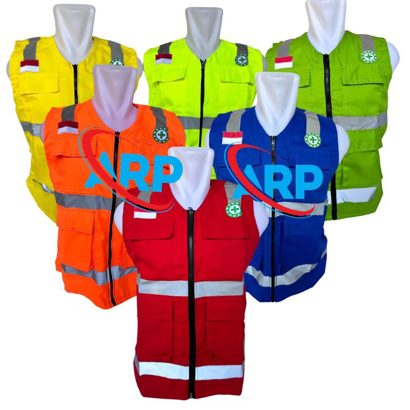 Jual rompi vest safety first/rompi k3/rompi lapangan/rompi proyek ...