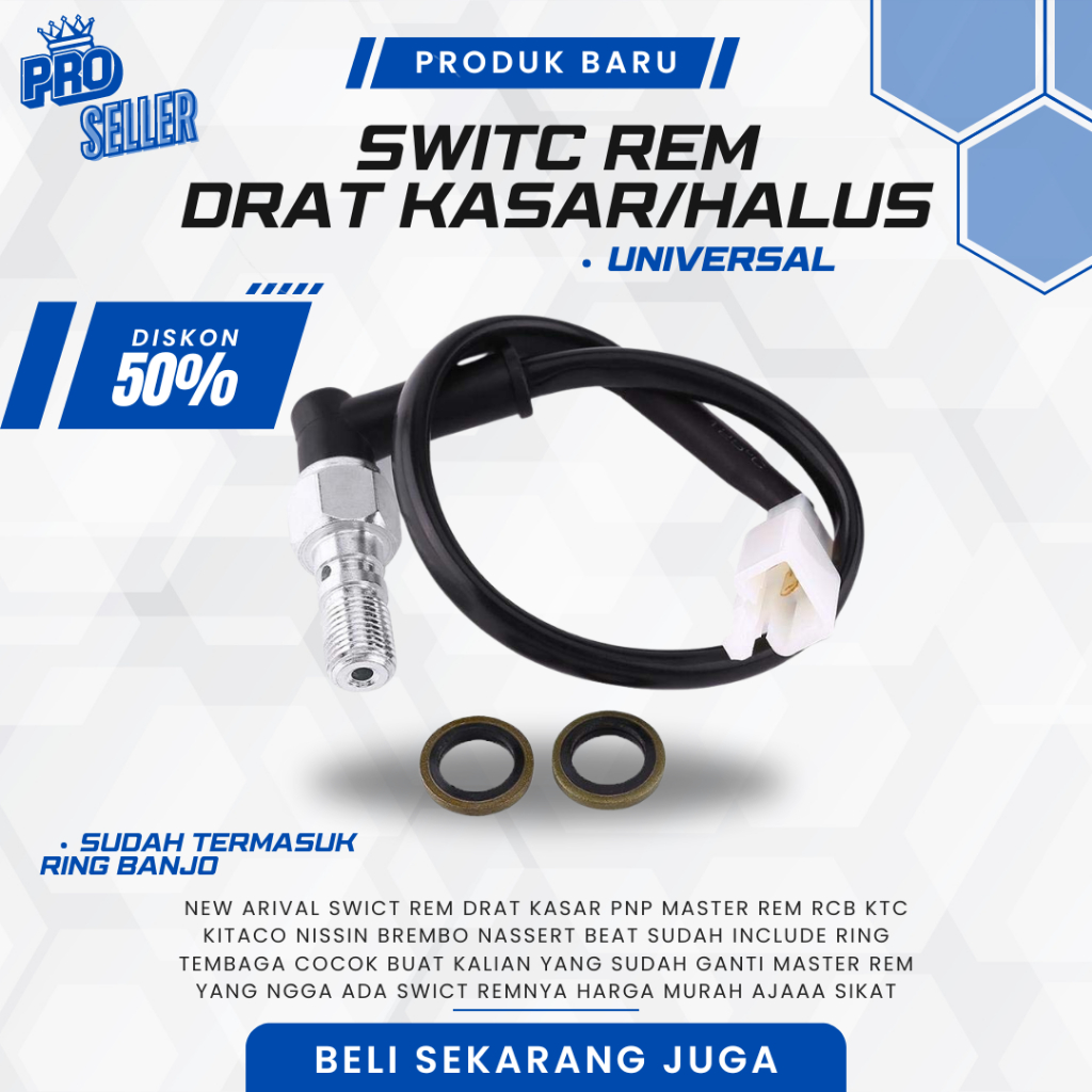 Jual Switch Rem SRB 02- SRB 03 Hidrolis model L - Bengkok swith rem ...