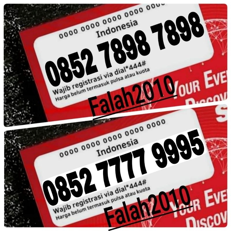 Jual NOMOR CANTIK SIMPATI TELKOMSEL KARTU PERDANA NOMOR CANTIK KWARTED 7777 8888 ABCD ABCD FULL ...