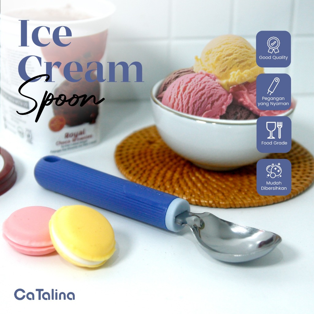 Jual CaTalina Sendok Es Krim Scoop Skop Ice Cream | Shopee Indonesia