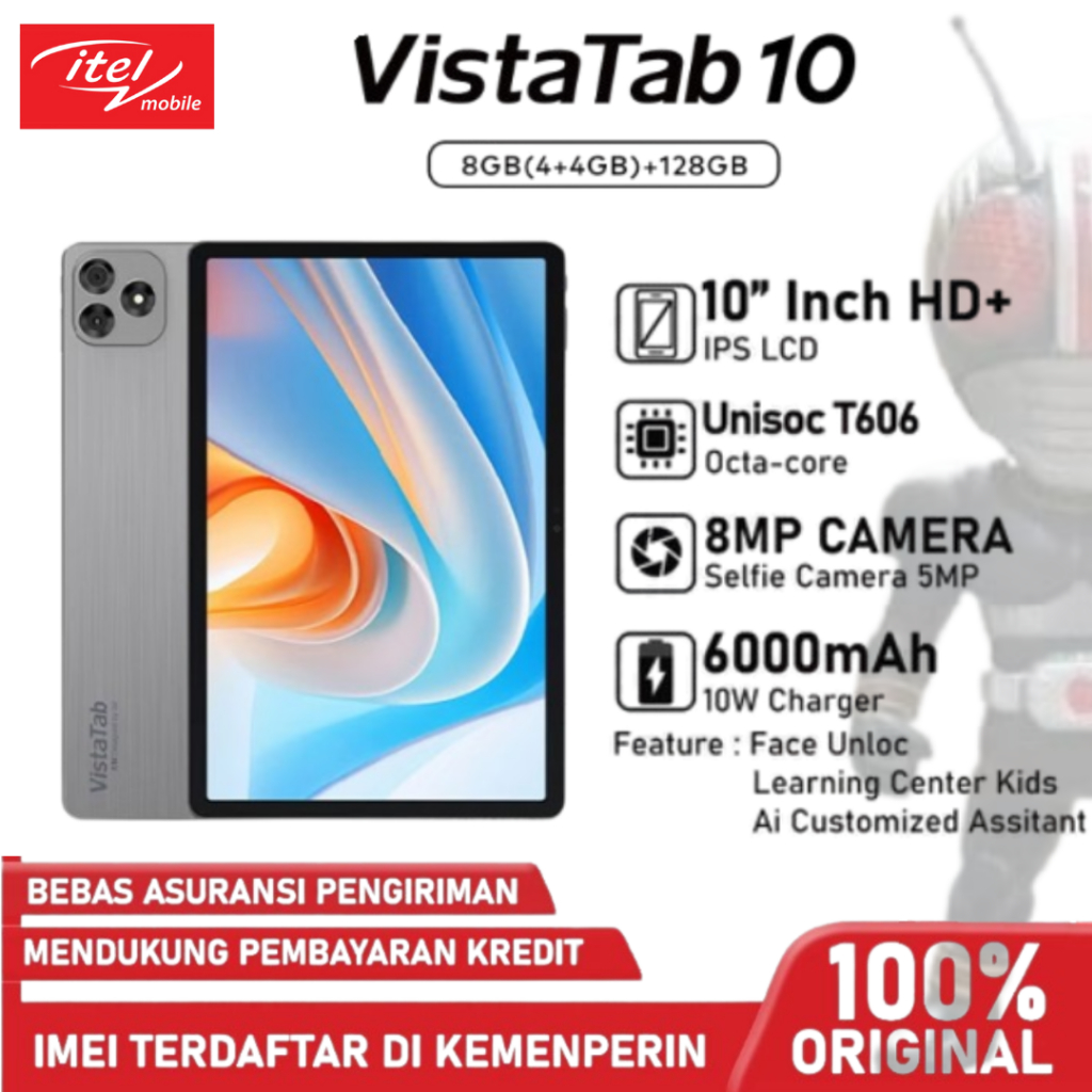 Jual itel VistaTab 10 Tablet- 4GB+128GB - 10.1" HD+ IPS Display Screen ...