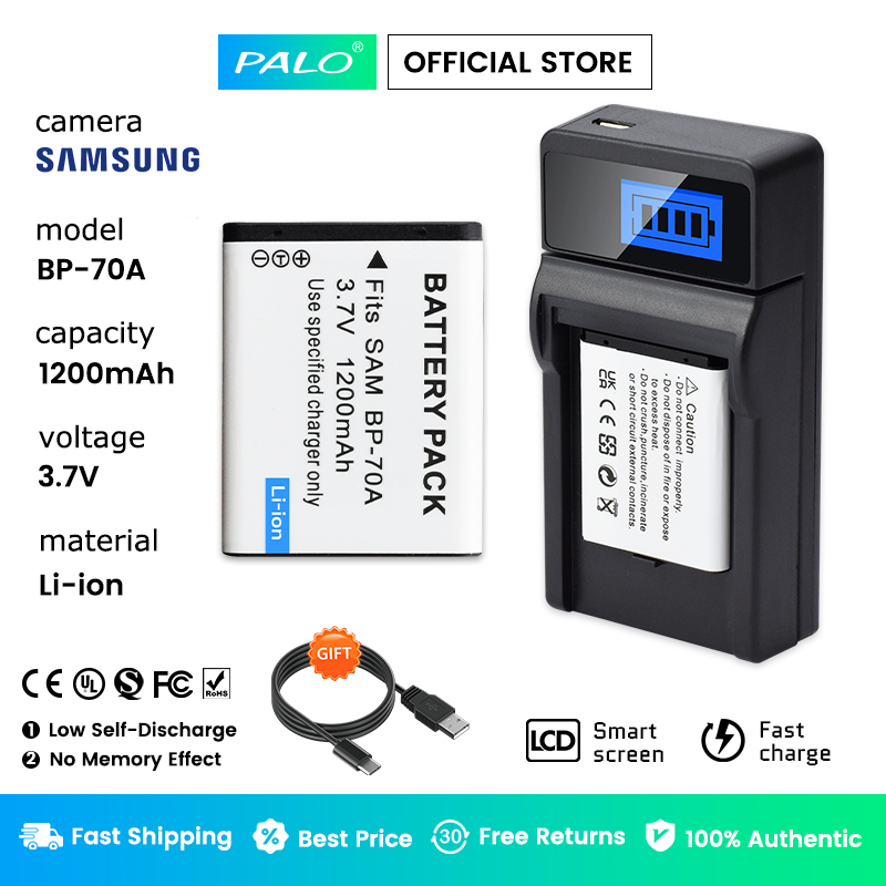 Jual PALO BP-70A EA-BP70A IA-BP70A IABP70A Baterai Kamera + Pengisi ...