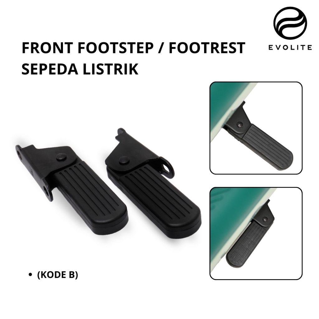 Jual FOOT STEP DEPAN/PIJAKAN KAKI DEPAN SEPEDA LISTRIK UNIVERSAL 1 SET ...