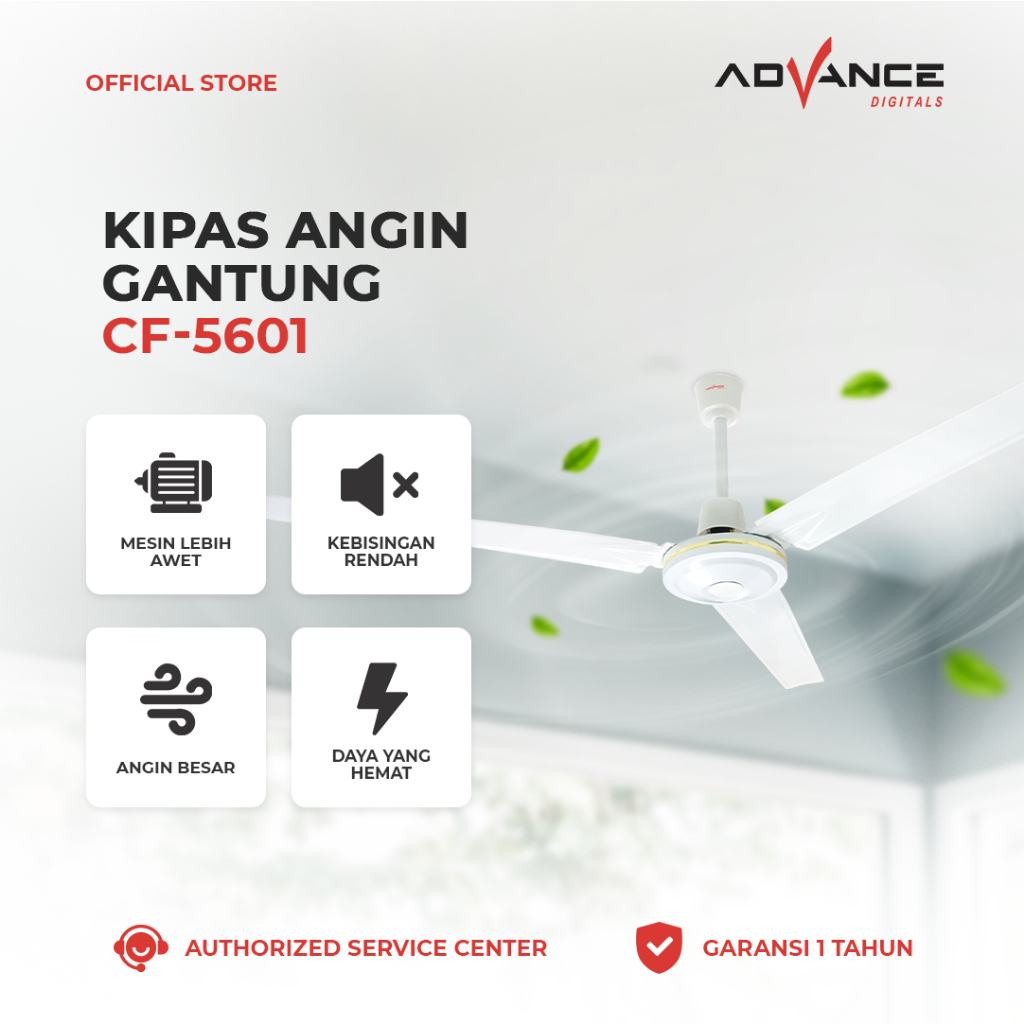 Jual Advance CF-5601 Kipas Angin Gantung / Ceiling Fan 60 Watt Ukuran ...