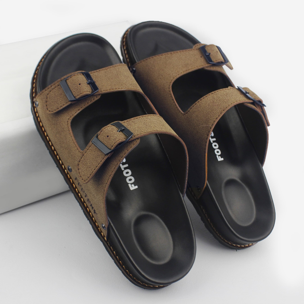 Jual Footsky - Martis Brown Sandal Casual Pria Wanita Sendal Main ...