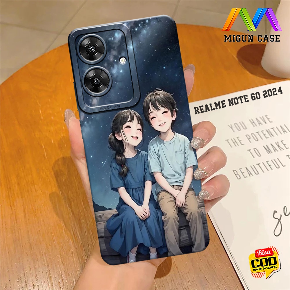 Jual Migun Case REALME NOTE 60 2024 - Motif Pasangan - Casing REALME ...
