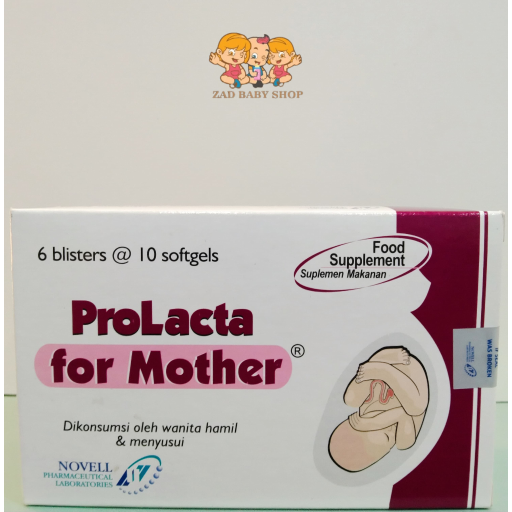 Jual PROLACTA DHA FOR MOTHER 1 BOX ISI 60 SOFTGELS | Shopee Indonesia