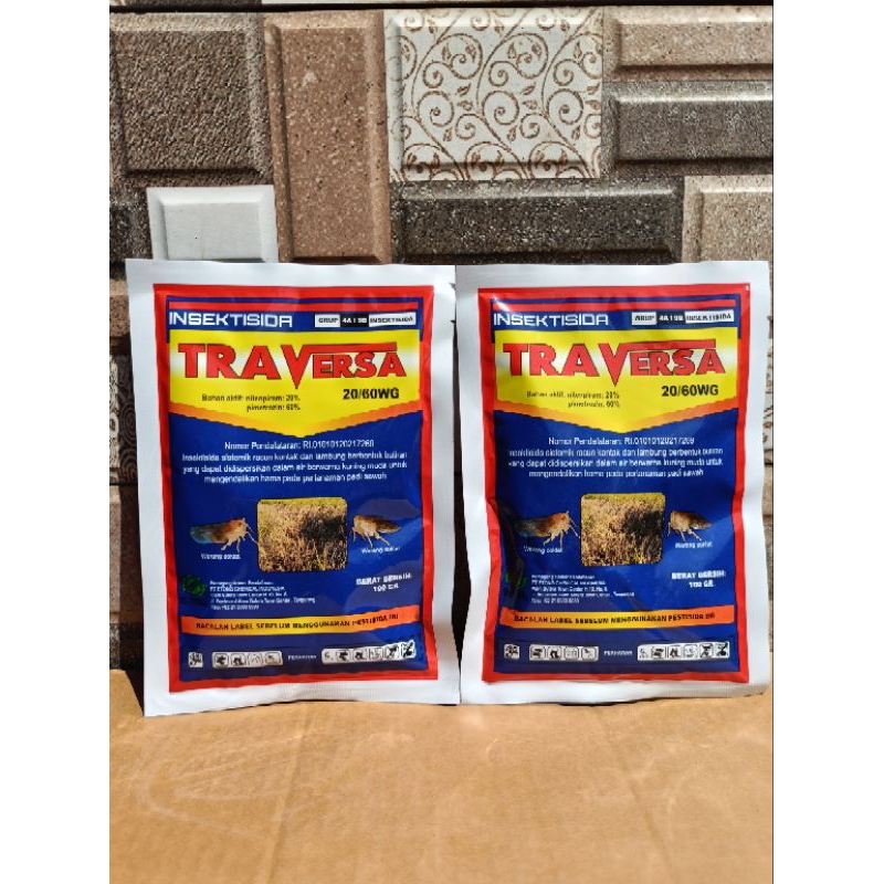 Jual Traversa 20/60 WG ( inseksida ) obat wereng 100 gram | Shopee ...