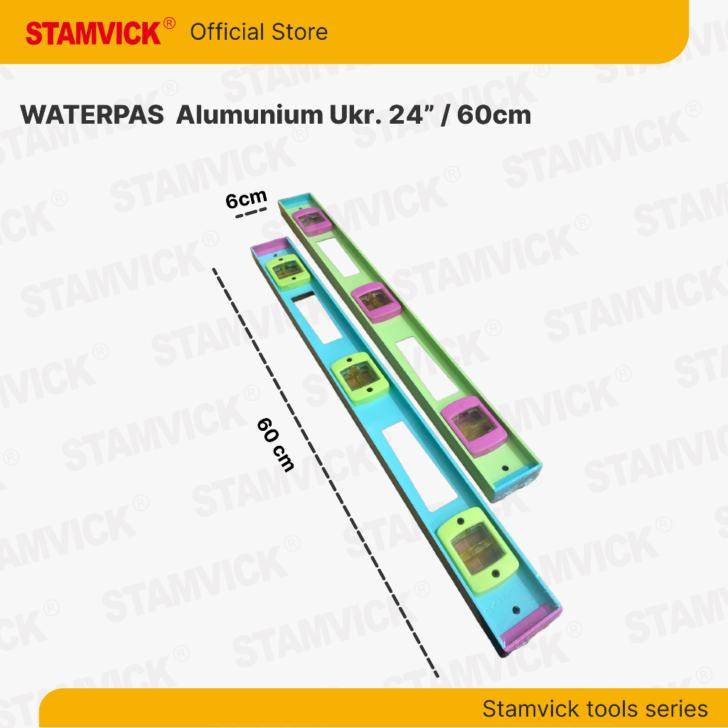 Jual Waterpas Aluminium Warna Stamvick 24inch Panjang 60cm | Shopee ...