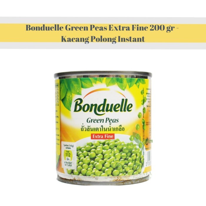 Jual Bonduelle Green Peas Extra Fine 200 gr | Shopee Indonesia