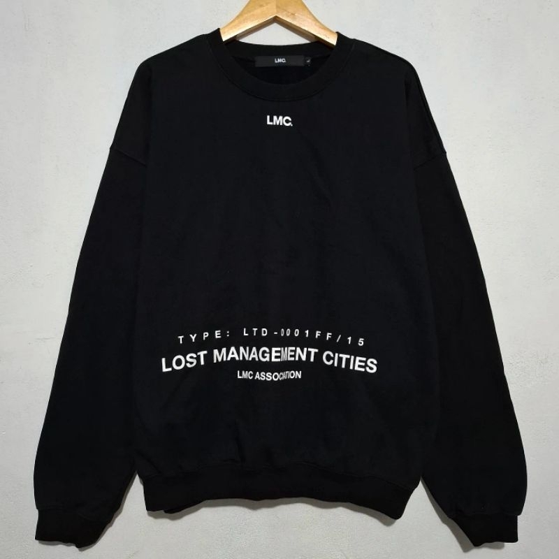 Jual LMC. Thrift Crewneck / Black / Sweater / Secondbrand | Shopee ...