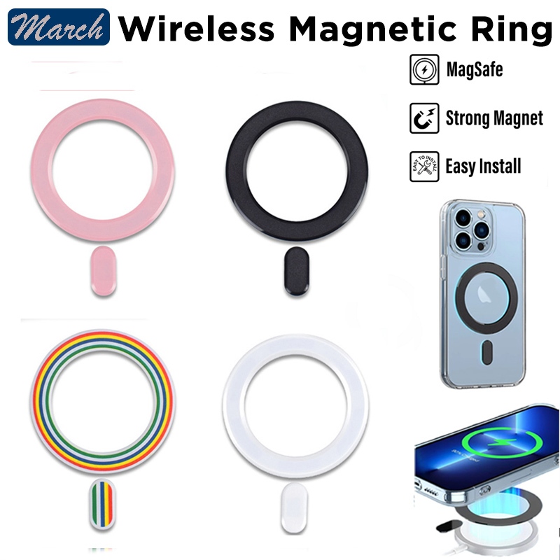 Jual Magnetic Ring Wireless Magsafe Metal Wireless Universal for Seri ...