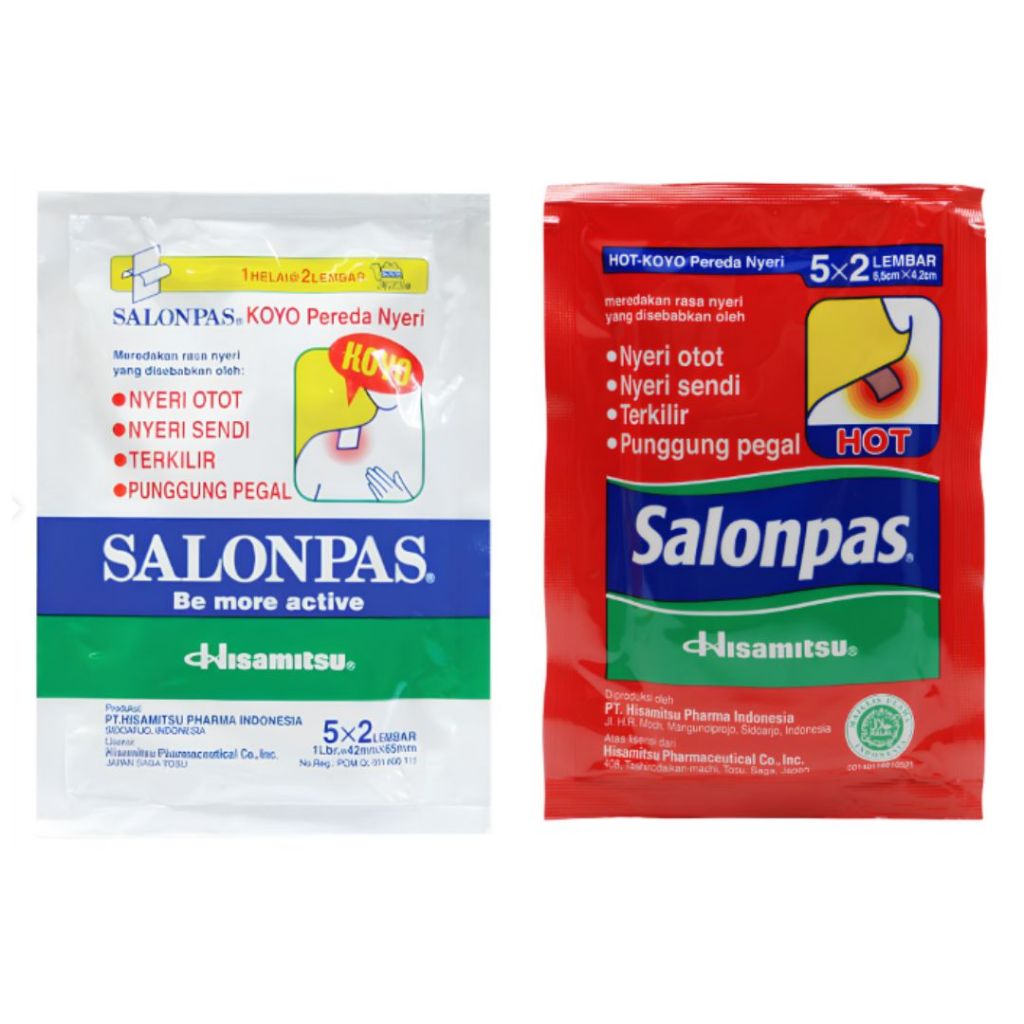 Jual SALONPAS KOYO 12 X 1 LEMBAR BIRU & MERAH HISAMITSU NYERI OTOT ...
