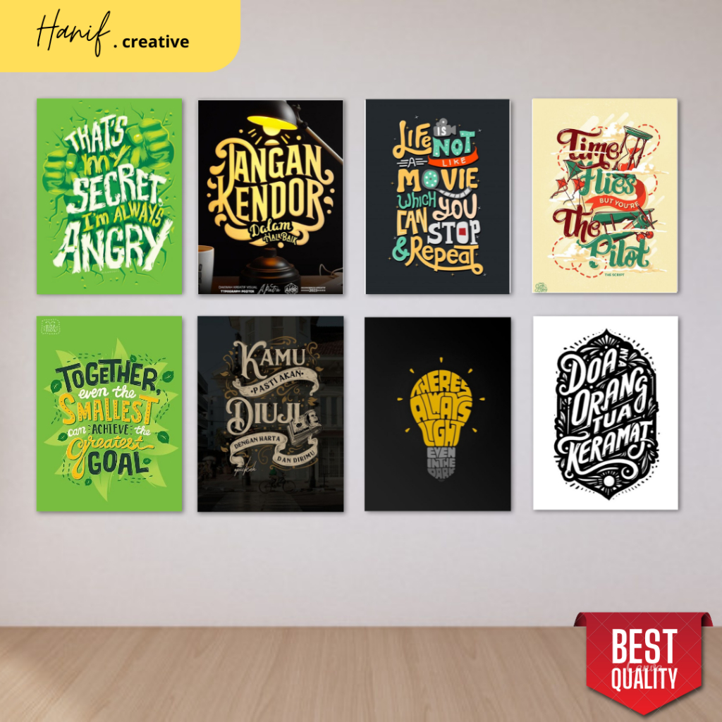 Jual Hiasan Dinding Poster Kayu MDF - Poster MDF Quotes | Shopee Indonesia